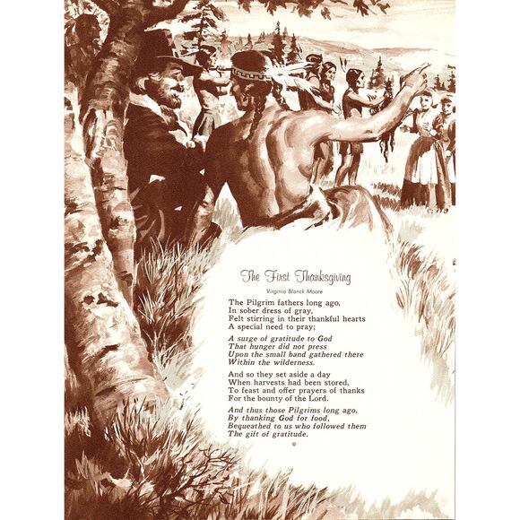 None and/or Unknown | Other | The First Thanksgiving Virginia Moore 96s ...
